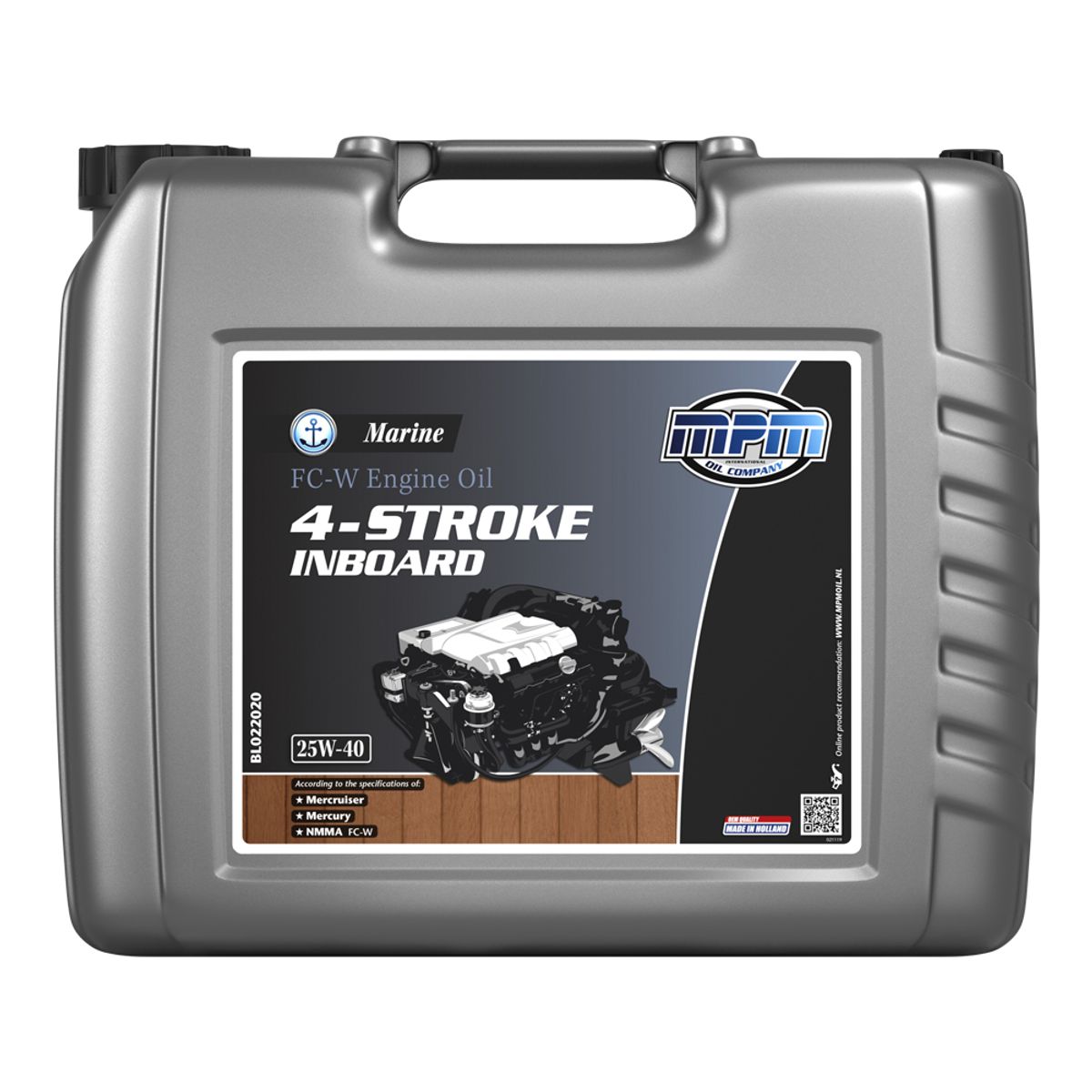 MPM Marine FC-W 4-Stroke Inboard Oil 25W-40 - 20 Litre – Marine Scene