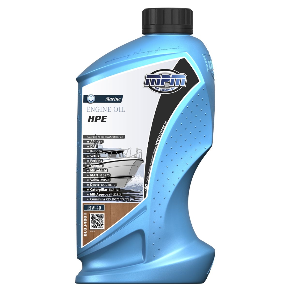 MPM Marine High Performance (HPE) Engine Oil 15W-40 - 1 Litre – Marine ...