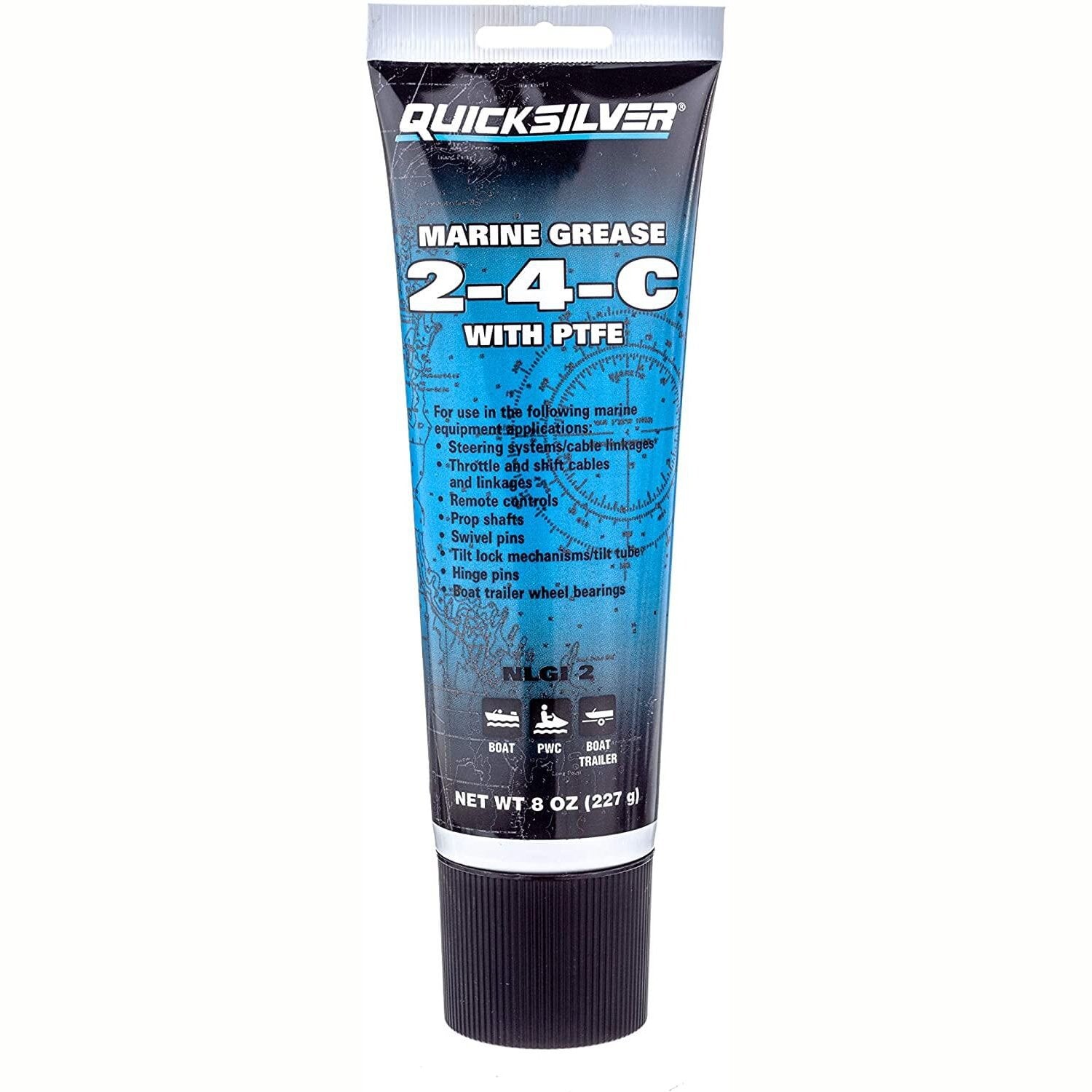 Quicksilver 2-4-C Marine Grease Lubricant with PTFE - 227g – Marine Scene