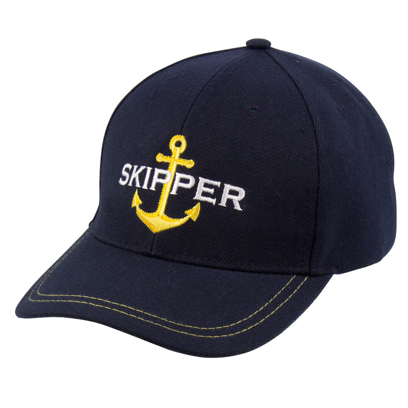 Nauticalia Skipper & Anchor Yachtsman Cap - 54-61cm – Marine Scene