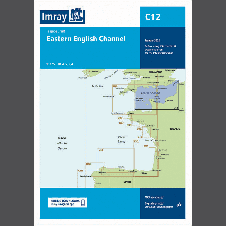 Imray Chart C12 - Eastern English Channel Passage – Marine Scene