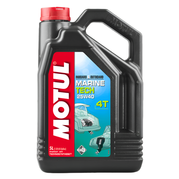 Motul Marine Tech 4 Stroke 25W40 Outboard & Inboard Engine Oil – Marine ...