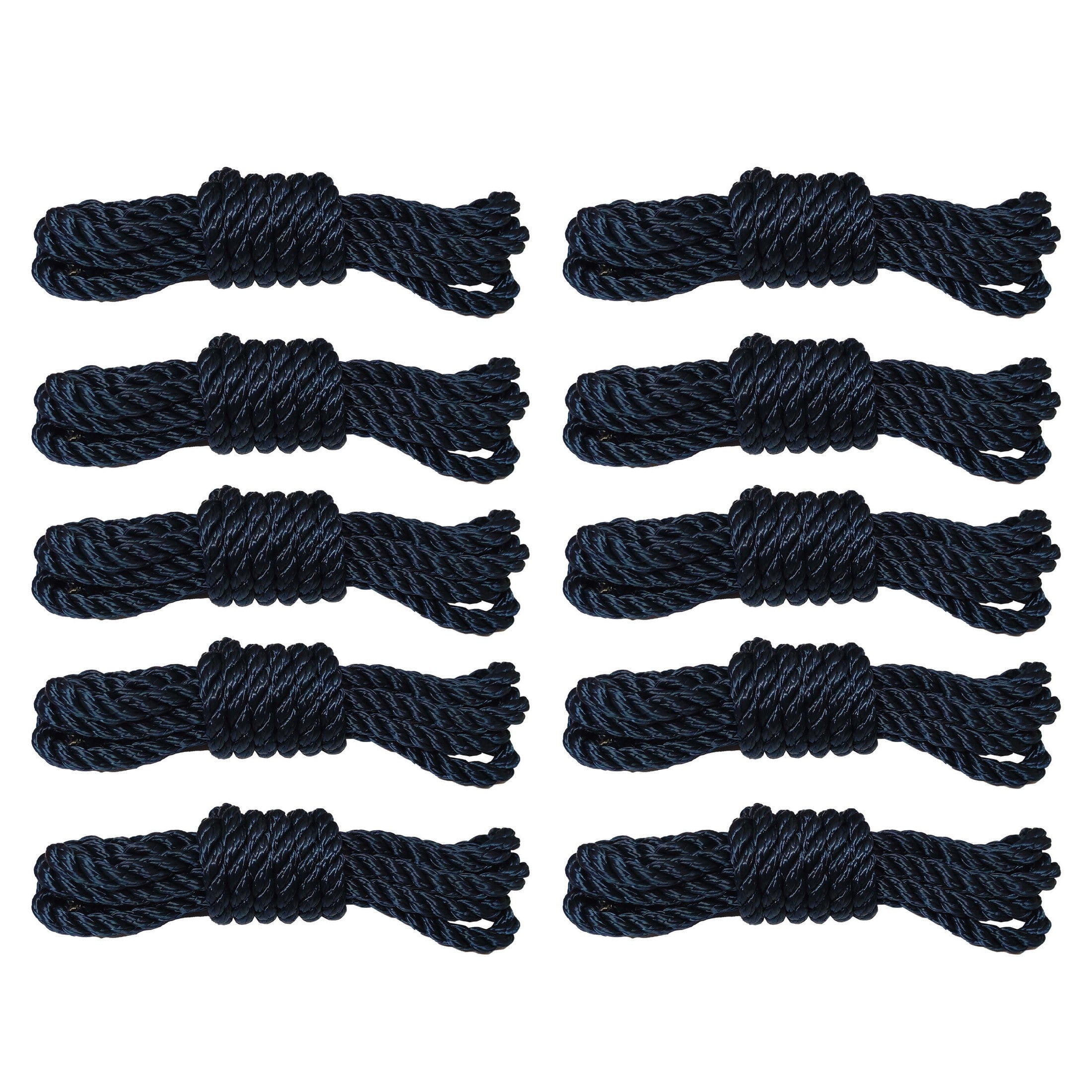 Waveline 3 Strand Polyester Fender Rope Line Ties - 8mm - Pack Of 10 ...